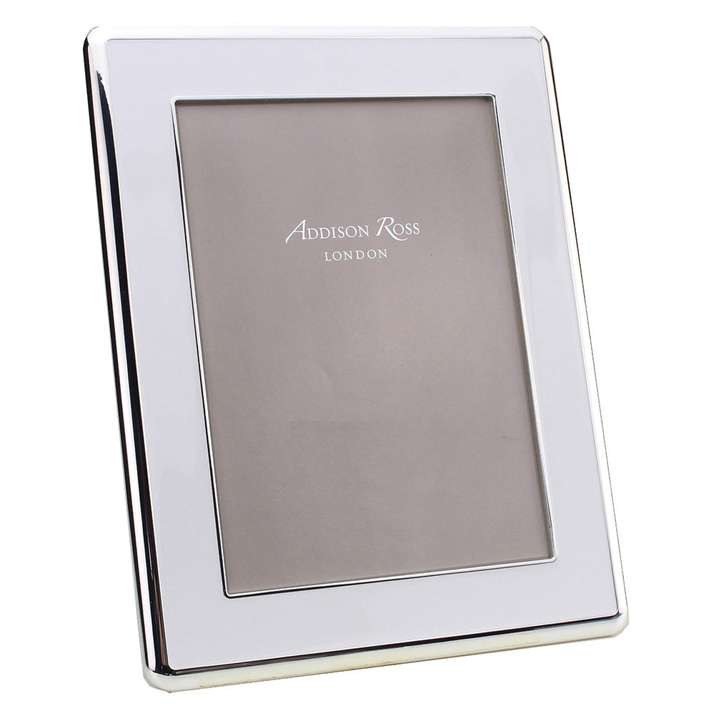 White Enamel & Silver Curve Frame – Addison Ross Trade EU